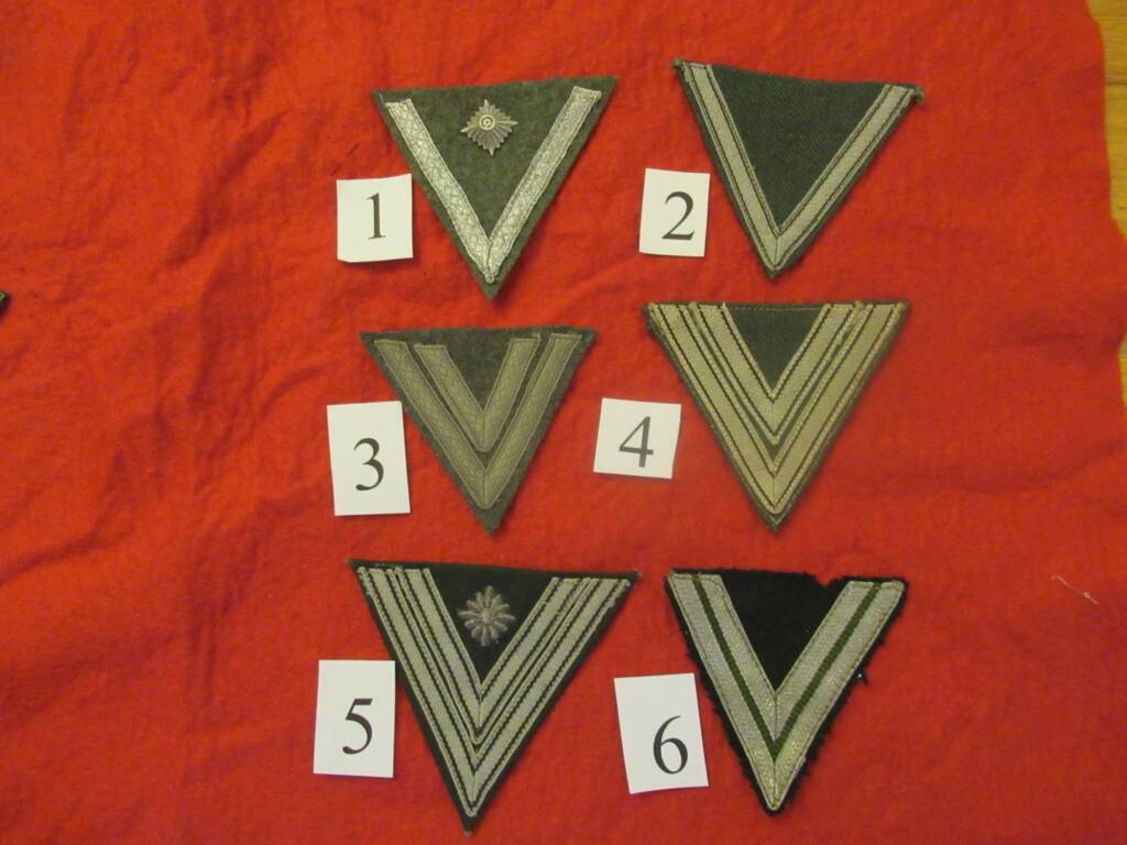 WH rank chevrons (part 1) – German Militaria Mike